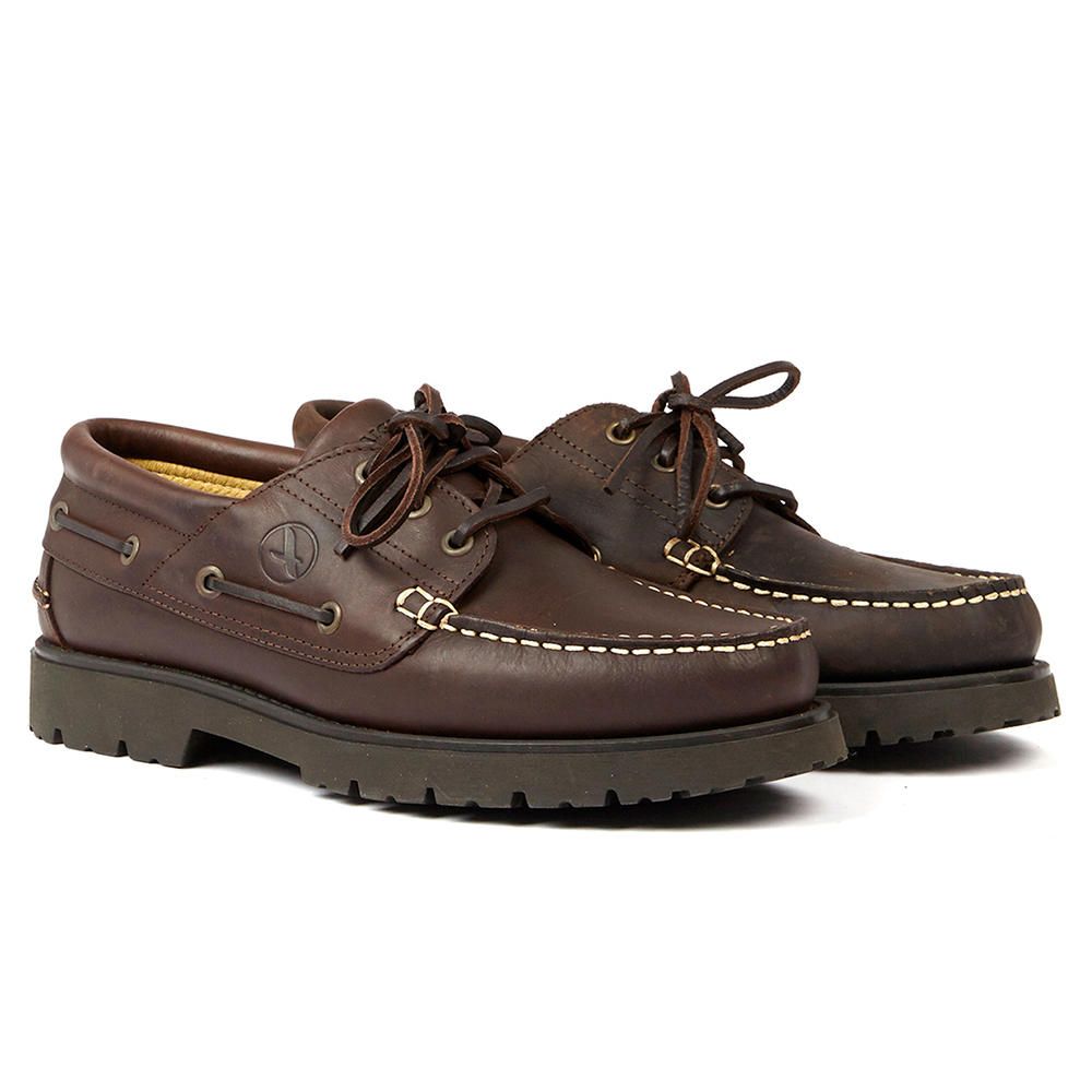 Aigle Laced Leather Moccasins TARMAC | brown | 44 | 819143